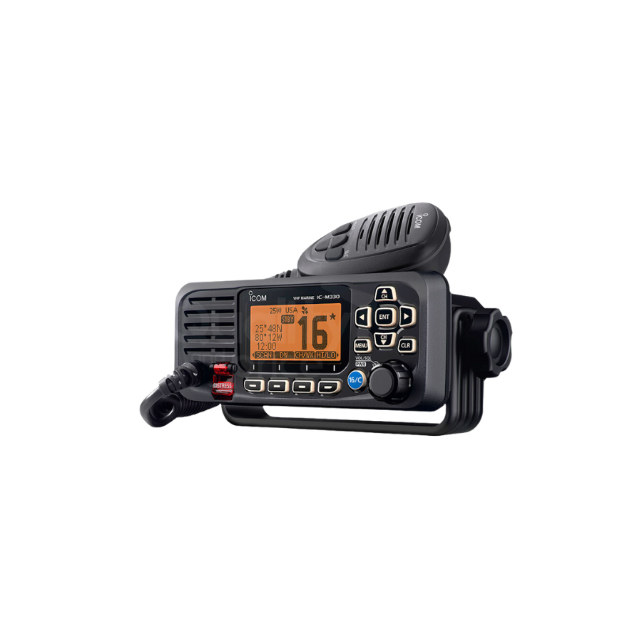 Radio Movil Marino Icom ICM330 VHF con GPS Negro – Quality and Price